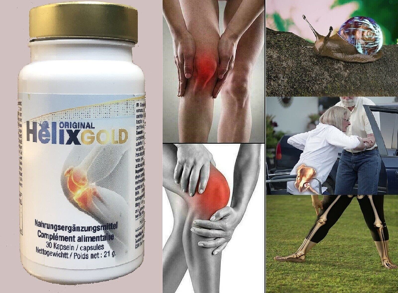 Helix Gold Original Helps Arthritis Rheumatism Joints Muscle Pain ...
