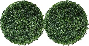 Amazon.com - Artificial Boxwood Ball Topiary,Artificial Boxwood Ball ...