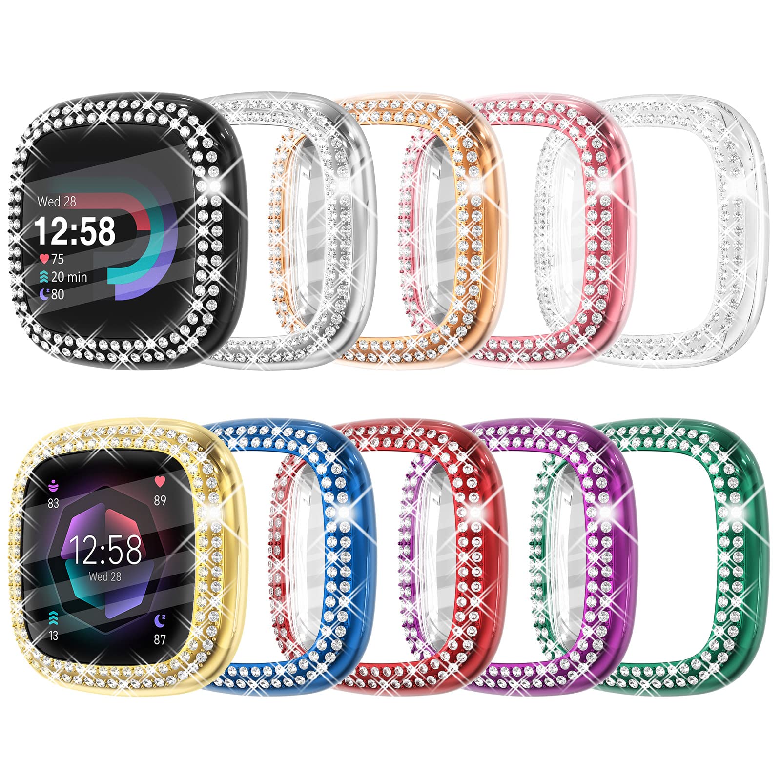 Amazon.com: CHANCHY 4 Pack Compatible with Fitbit Versa 4 Screen ...
