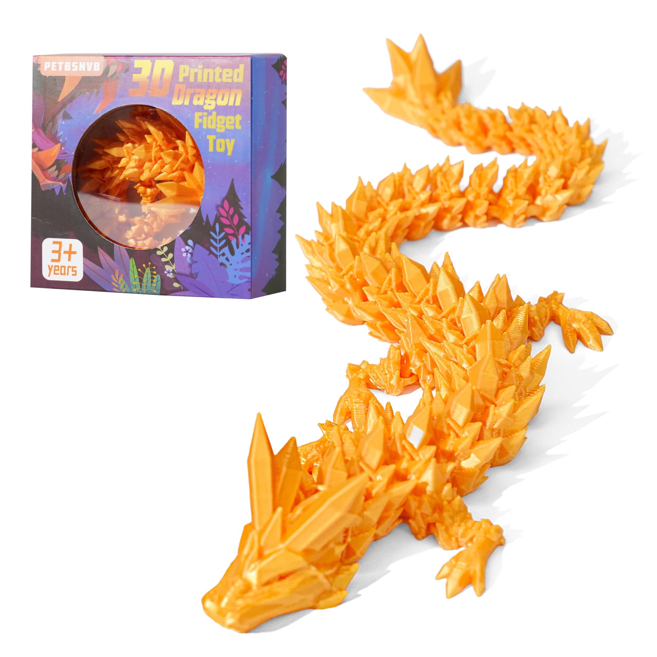 Snapklik.com : PETBSNVB 12" 3D Printed Dragon, Articulated Dragon ...