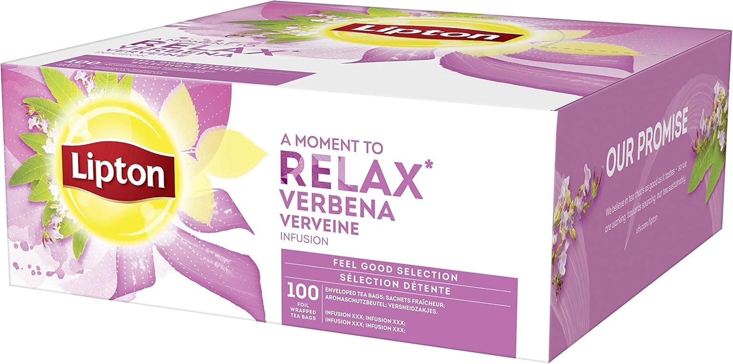 Lipton Feel Good Selection Infusion Verveine, Relaxation, Label ...