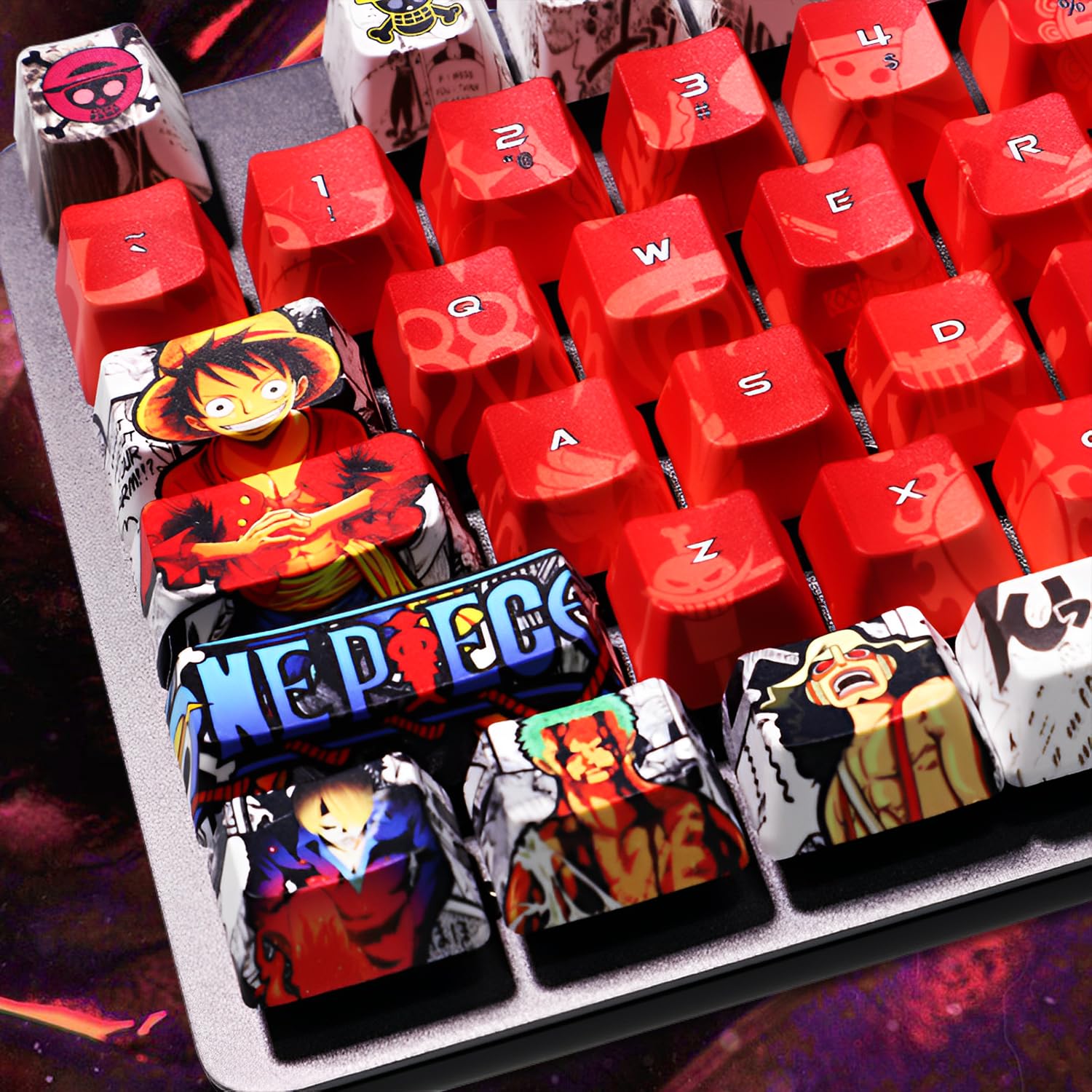 Snapklik.com : FKZ Anime Keycaps,PBT 5-Sided Dye Sublimation Cherry ...