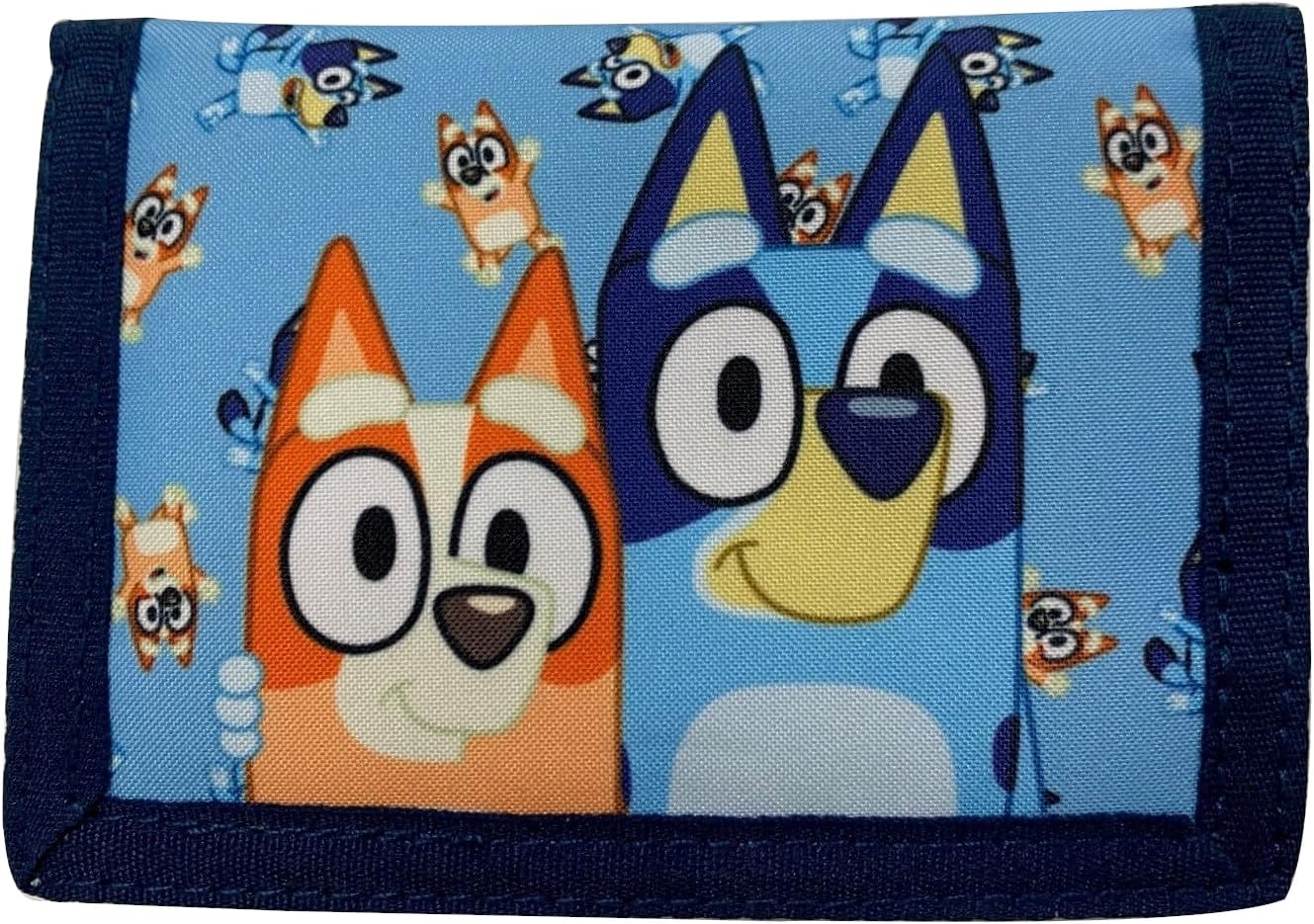 Amazon.com: Bluey Kids Wallet with Zipped Coin Compartment & Card and ...