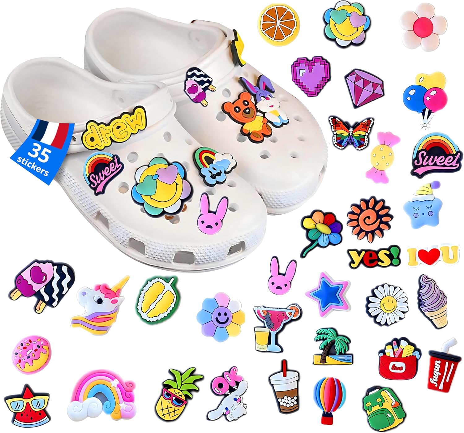 Pins Crocs (35 pièces) - Jibbitz Pour Crocs - Charms Crocs ...