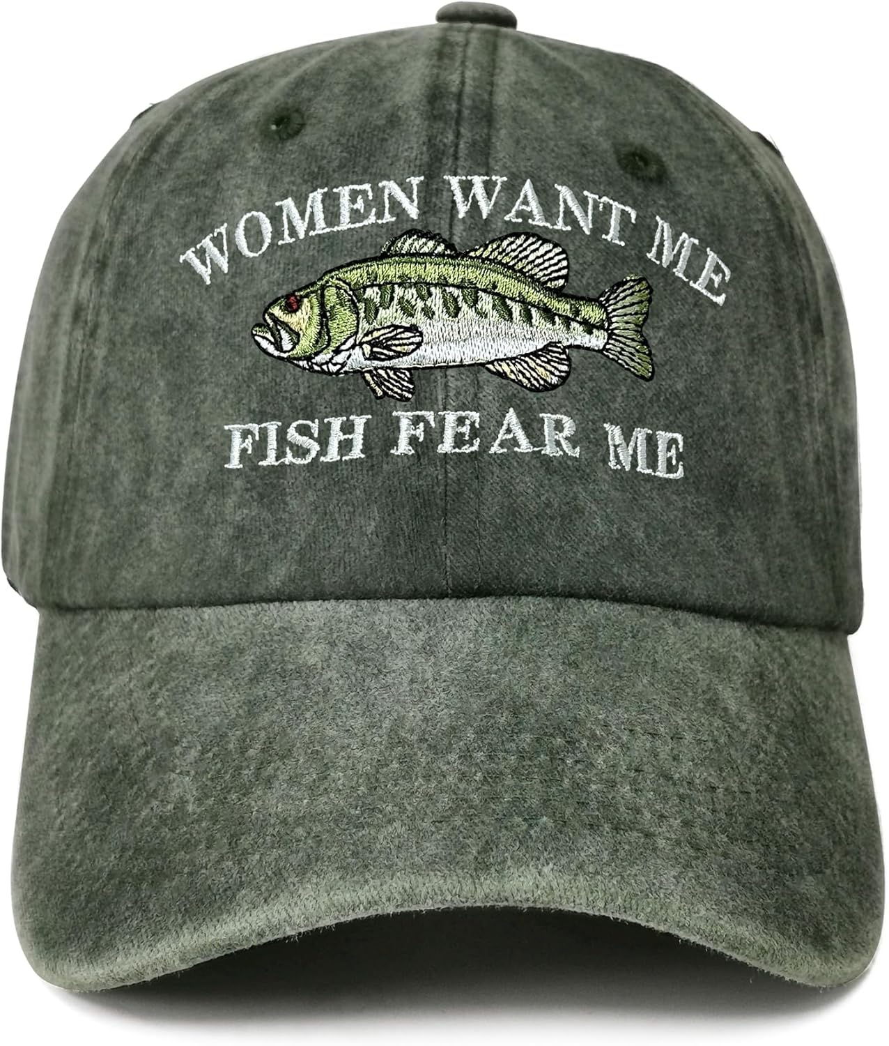Amazon.com: Enodtter Women Want Me Fish Fear Me Hat Trout, Fishing ...