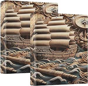 Amazon.com : Pirate Treasure Hunt Elements 2 Pack 3ring Binder with ...