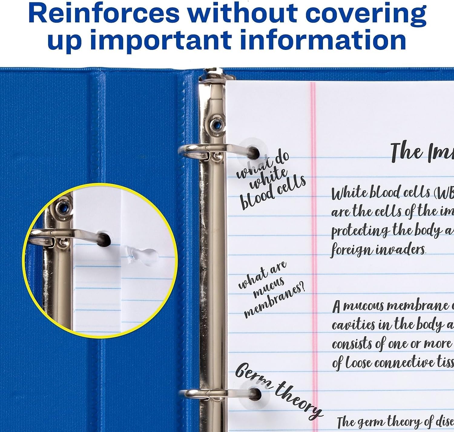 Snapklik.com : Avery Self-Adhesive Hole Reinforcement Stickers, 1/4 ...