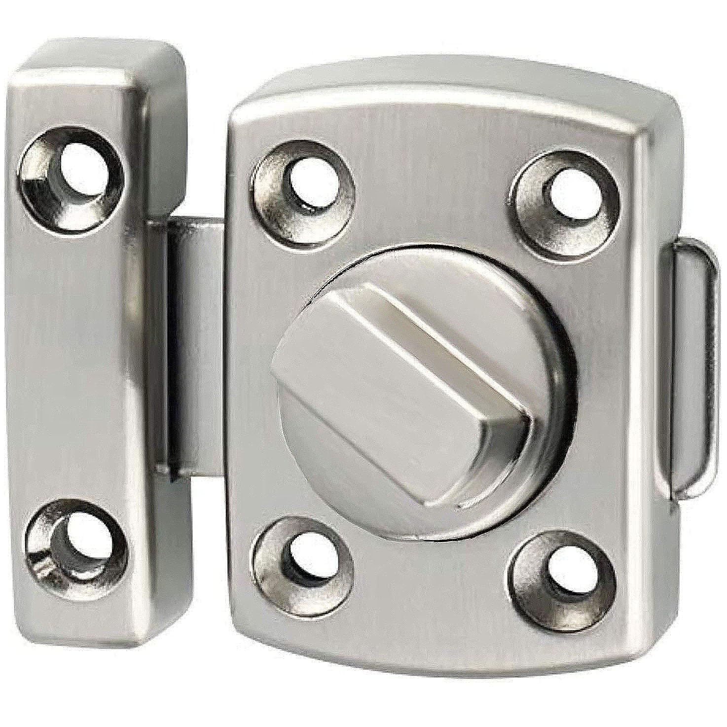 ZiYuya Bathroom Toilet Door Lock Latch, Rotate Bolt Gate Latch Sliding ...