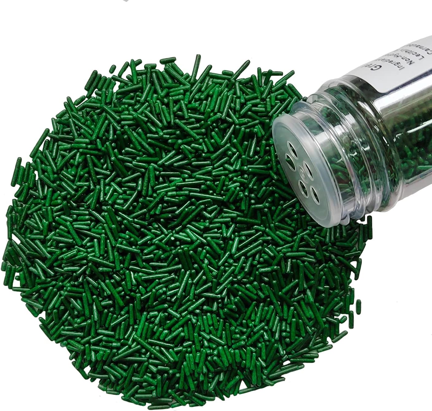 Amazon.com: Homankit Green Jimmies Sprinkles Edible White Sprinkle ...
