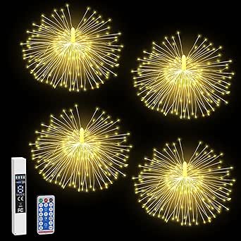 SANWICH Firework Led Lights Outdoor Starburst Lights120 Led Copper Wire ...