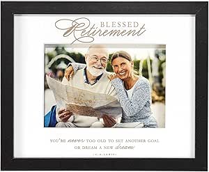 Amazon.com - Dicksons Blessed Retirement Black and Gold Tone 11 x 9 ...