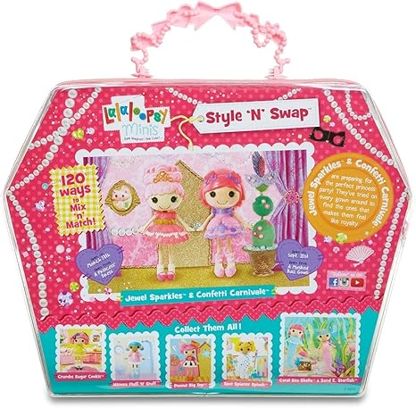 Amazon.com: Lalaloopsy Minis Style 'N' Swap Multipack Doll- Princess ...