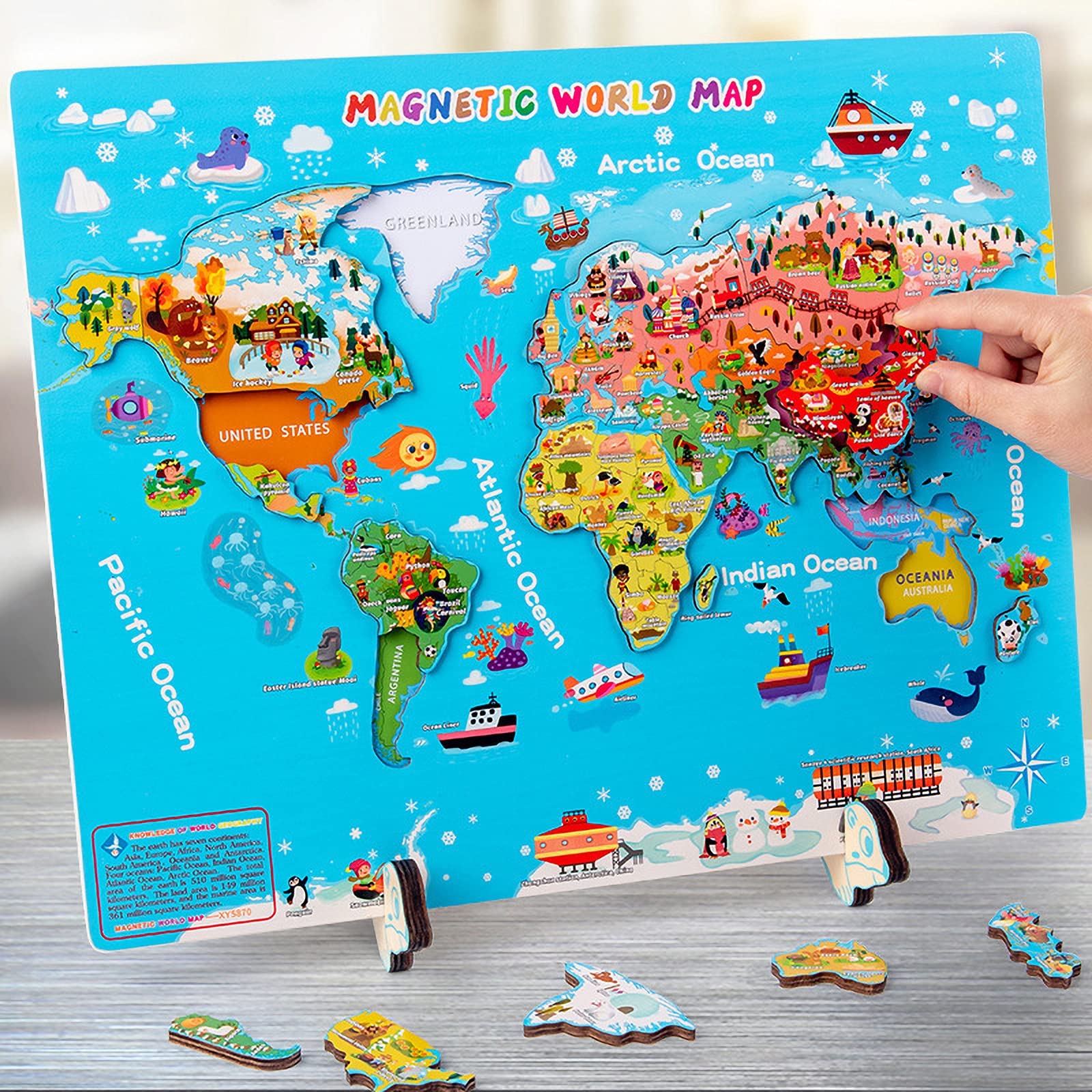 Buy ExBePe World Map Magnetic Wooden Jigsaw Puzzles For Kids With buy-exbepe-world-map-magnetic-wooden-jigsaw-puzzles-for-kids-with