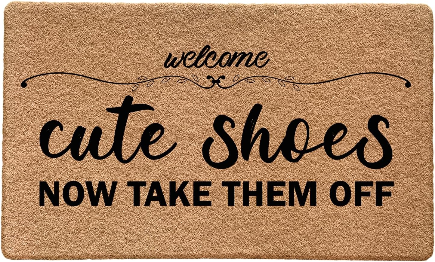 Amazon.com: Qabliqo Shoes Off Door Mat, Funny Welcome Mats Doormats ...