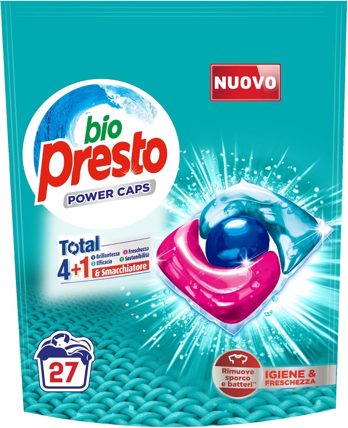 Bio Presto Power Caps Igiene & Freschezza, Detersivo Lavatrice ...