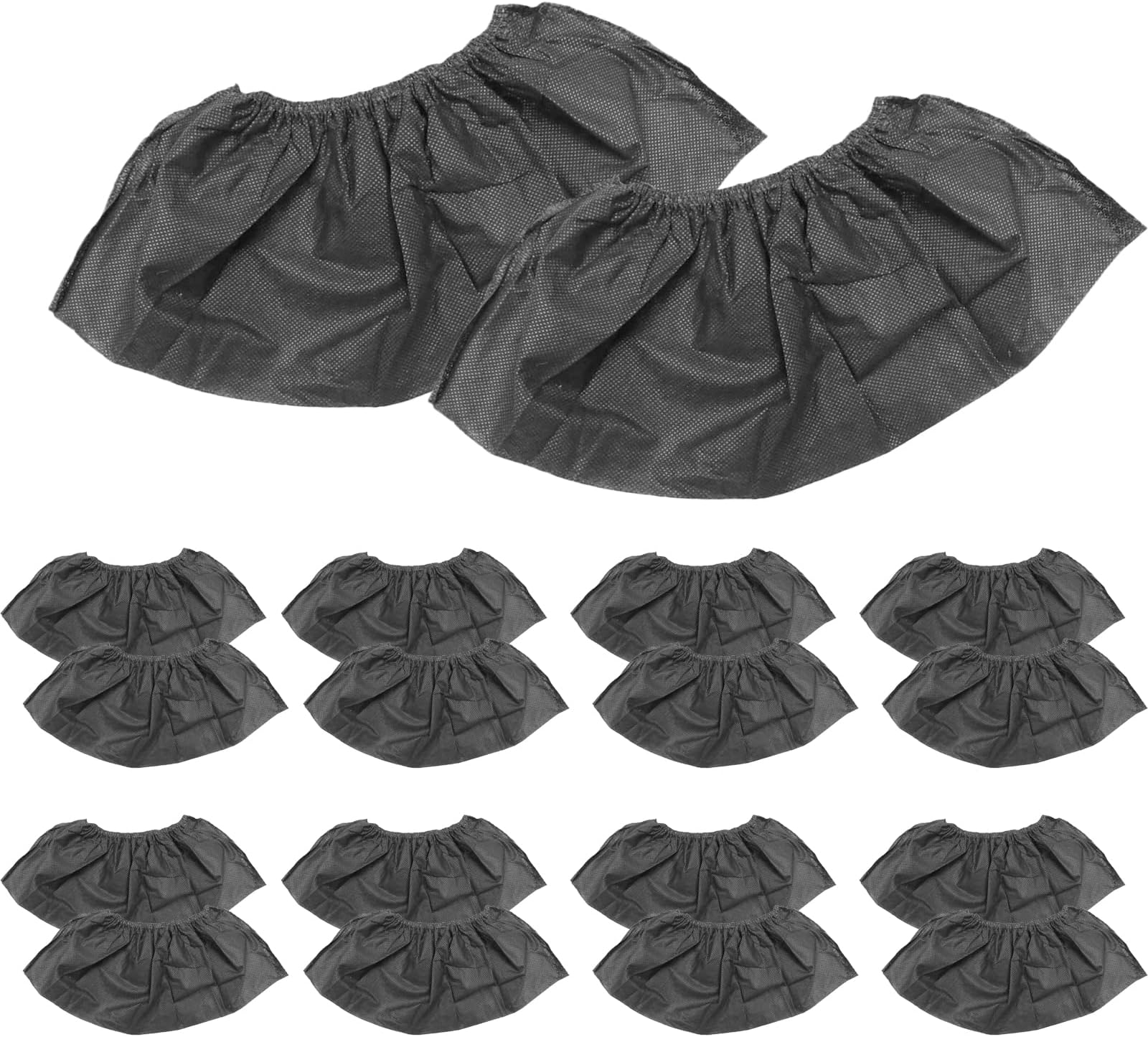 Cosymate 50Pack Black Shoe Covers Disposable Non-Slip Shoe Covers ...