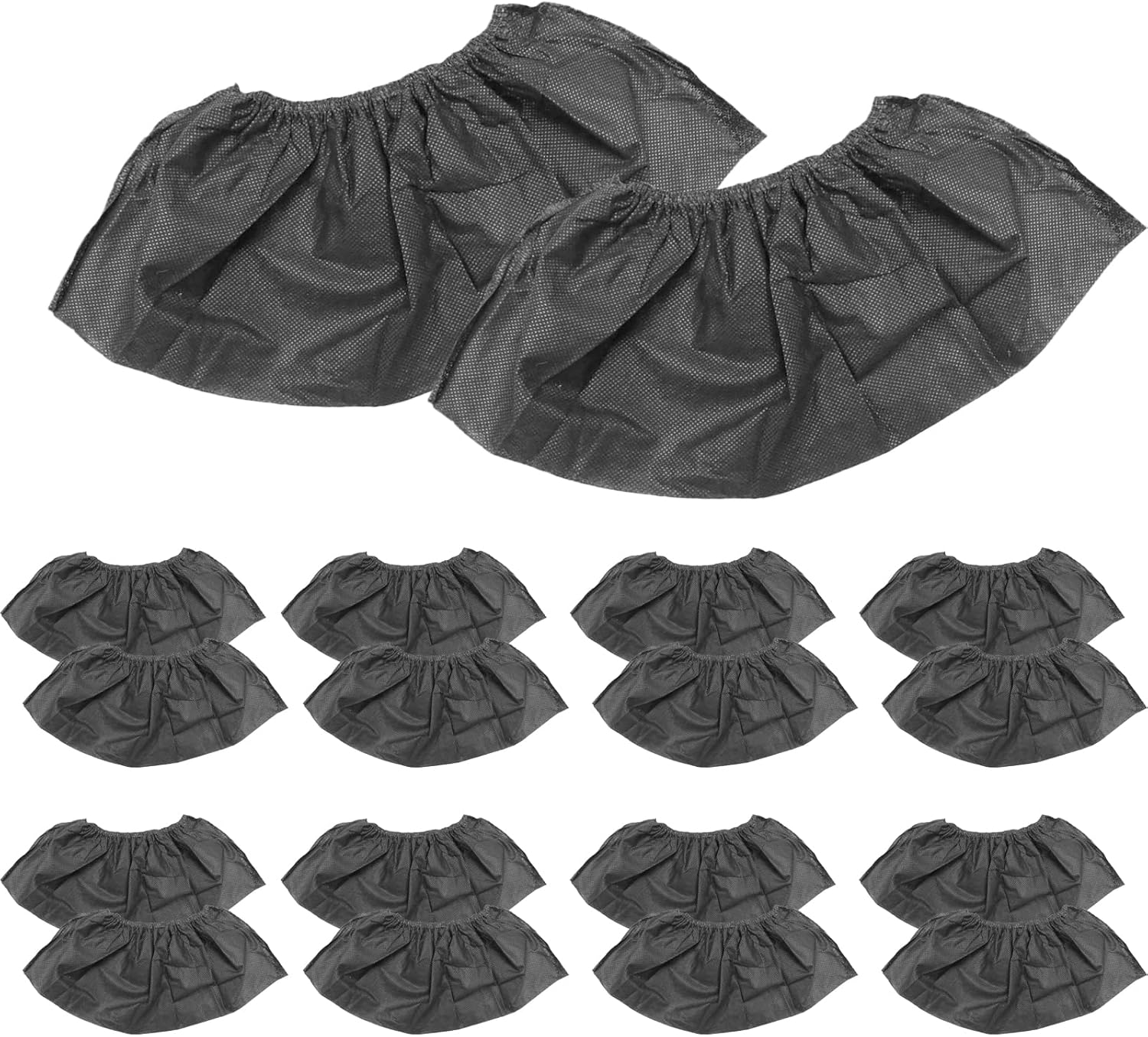 Cosymate 50Pack Black Shoe Covers Disposable Non-Slip Shoe Covers ...