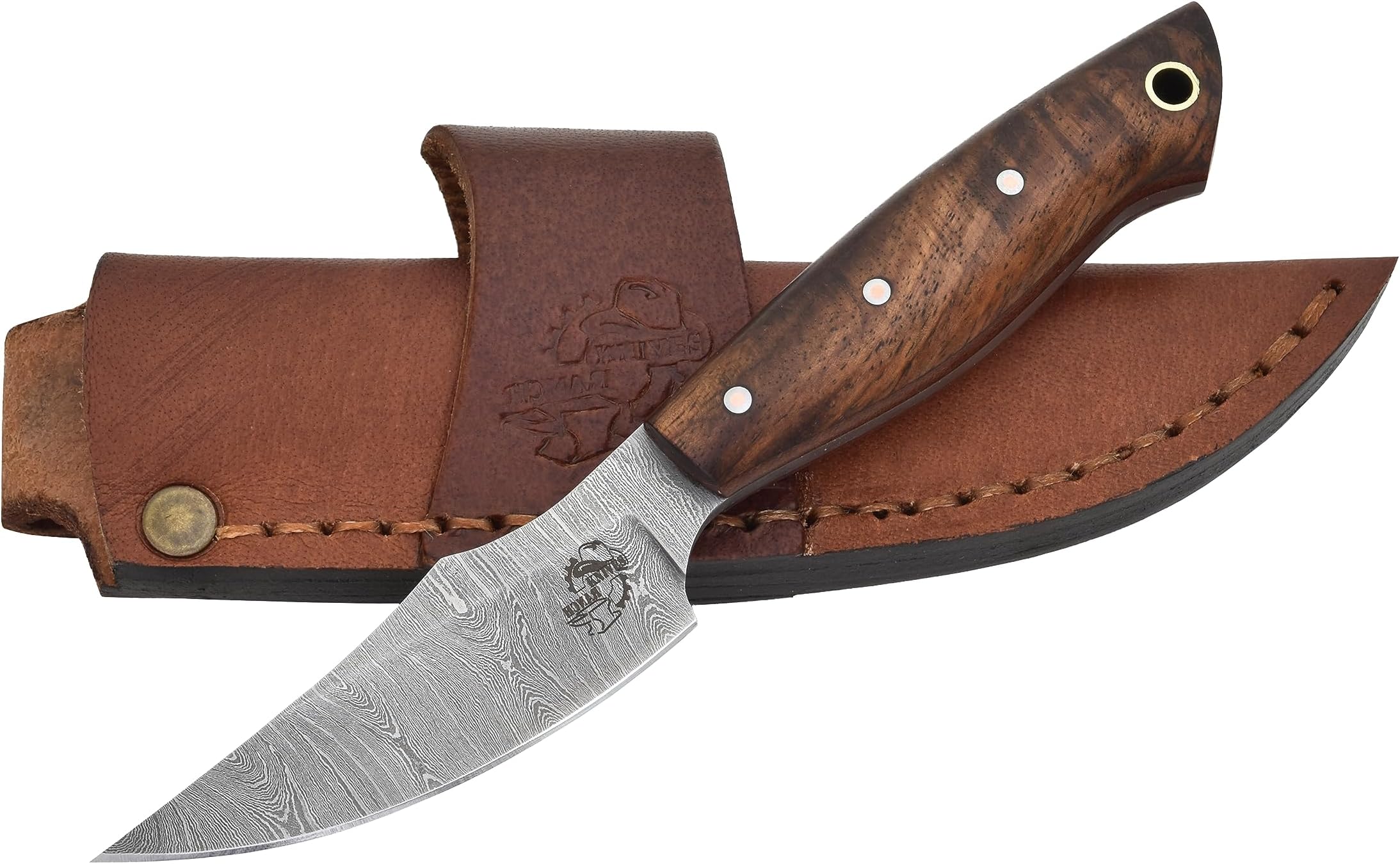 Amazon.com : Knives Ranch Handmade EDC Fixed Blade Hunting Knife ...
