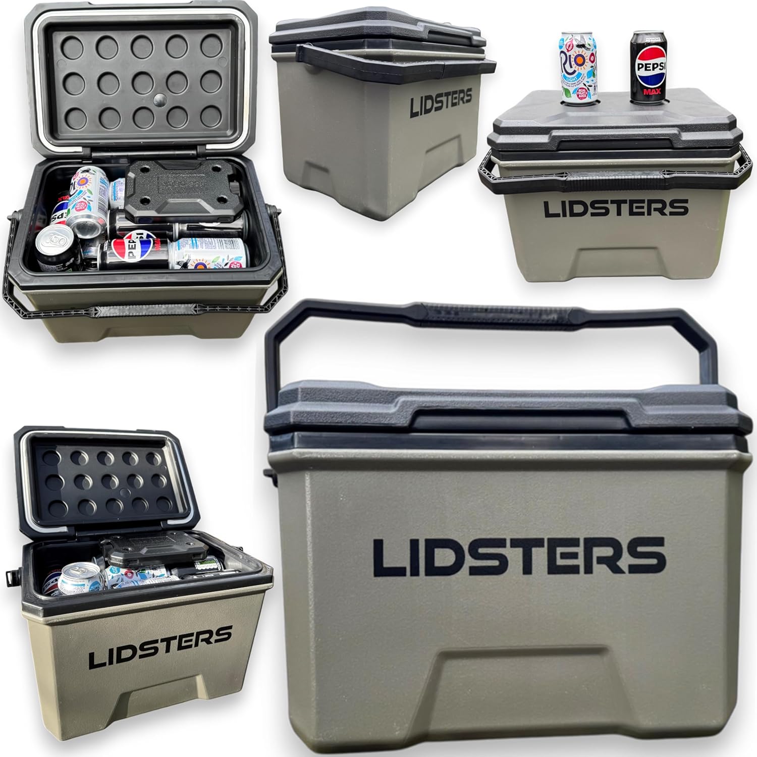 Lidsters Fishing Deluxe Cooler Ice Box 16L Fits 23 Cans Carp tackle ...