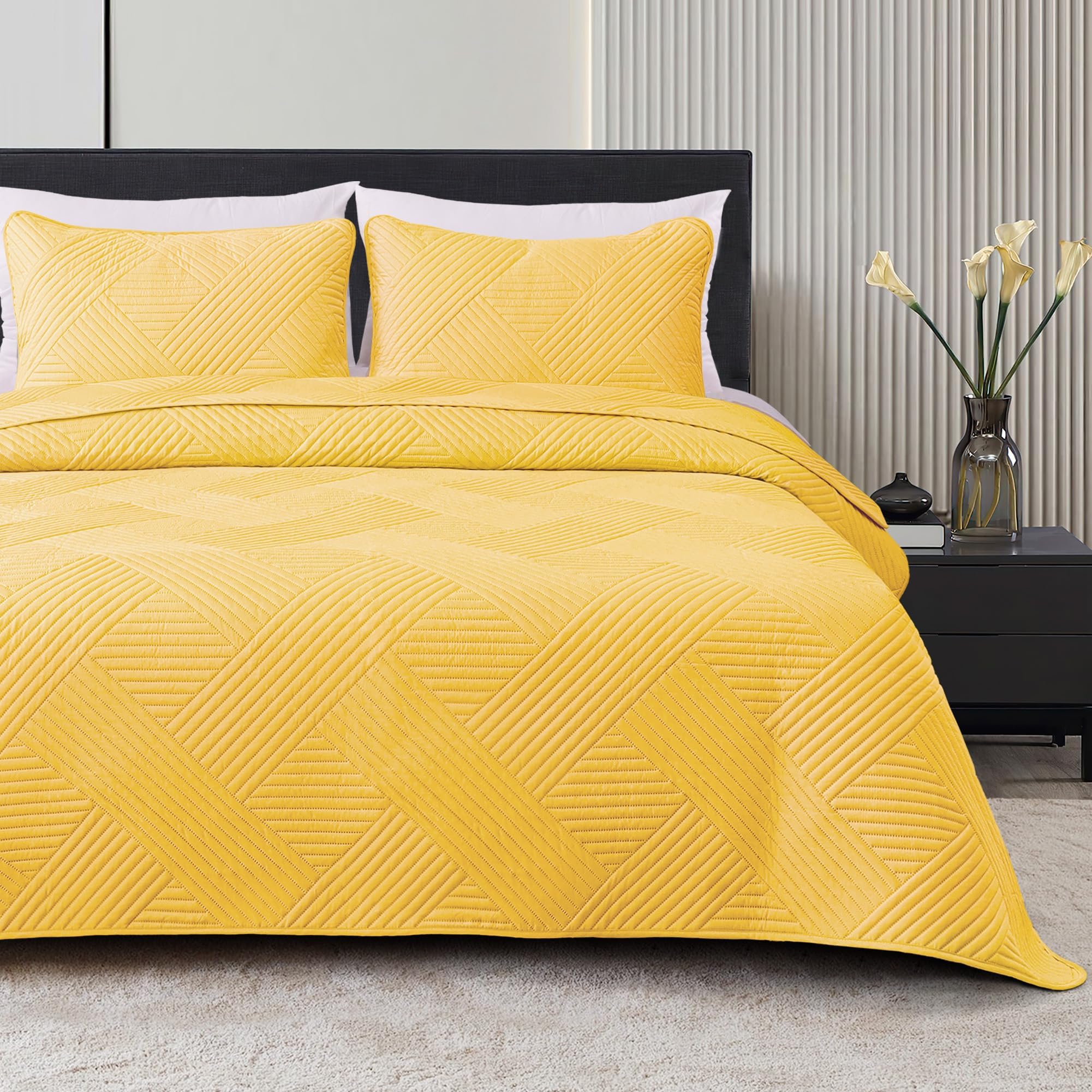 Amazon.com: Chic Home 2 Piece Teresa Reversible Color Block Modern ...