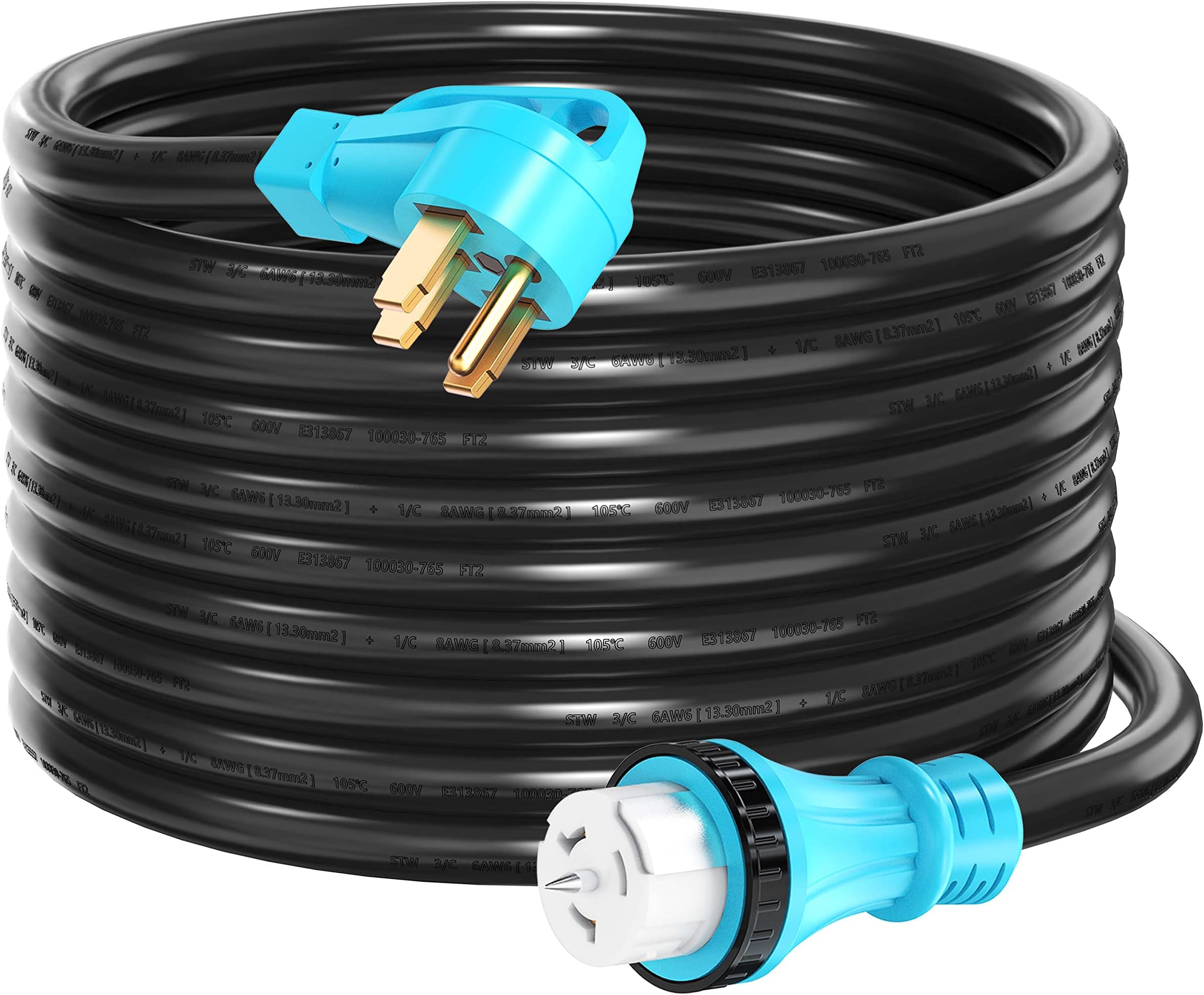 Amazon.com: CircleRiver UL Listed 50 Amp 25 Feet Generator Extension ...