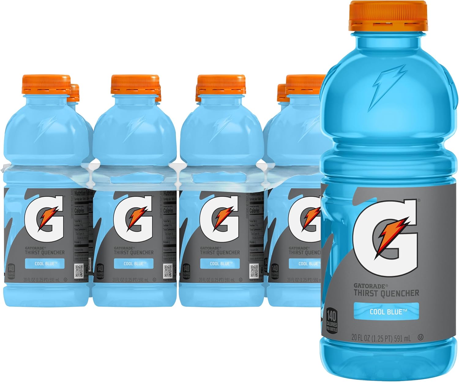 Gatorade boca ancha azul frío, 8 ct, 20 oz : Amazon.com.mx: Alimentos y ...