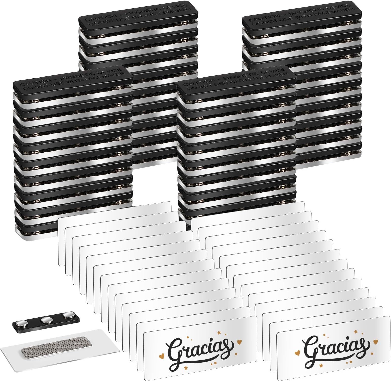 Amazon.com : Censen 36 Pcs Sublimation Name Tags Blanks 1 x 3 Magnetic ...