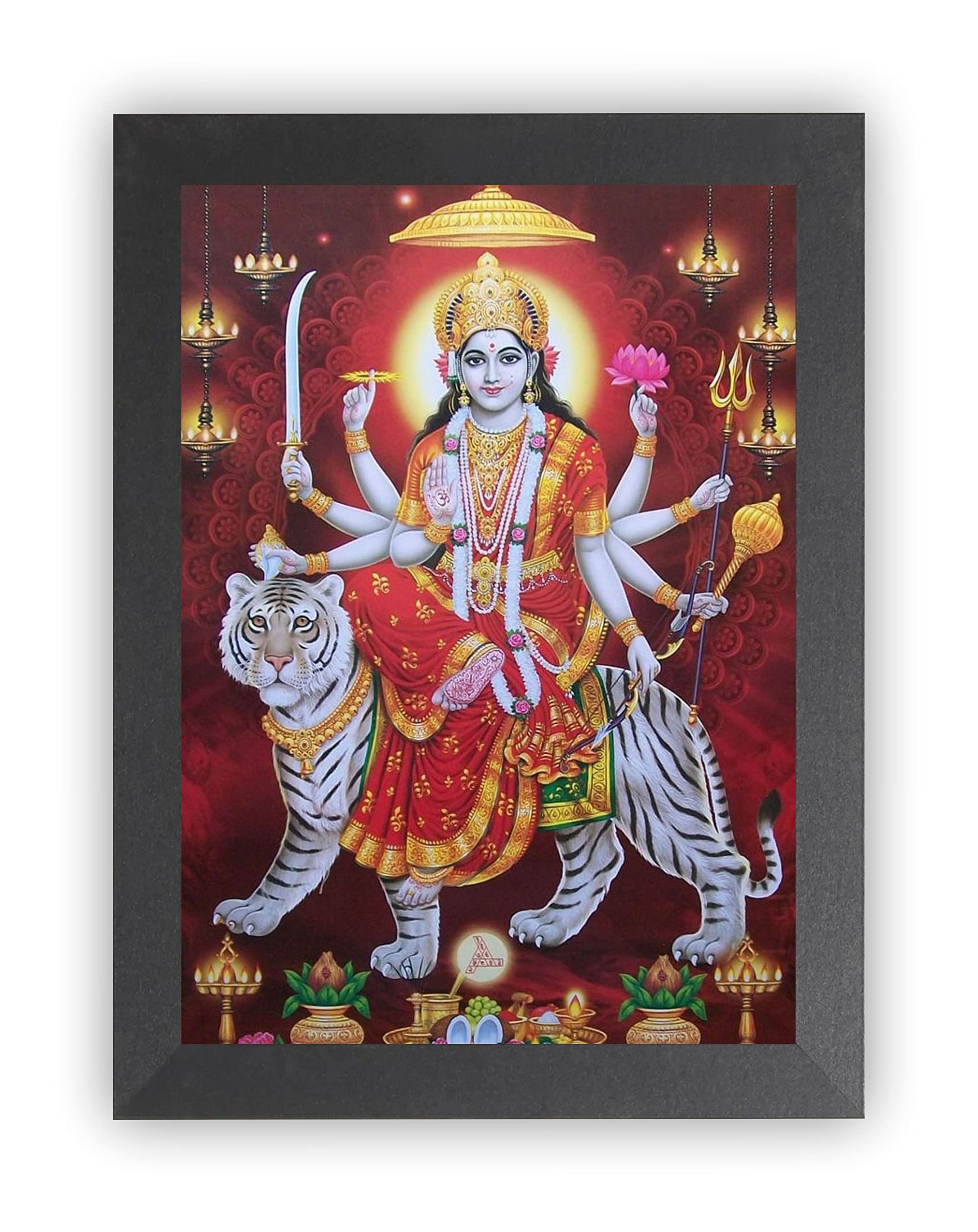 Buy Nuoshopping Durga MAA NAV ROOP Photo Frame | Durga MAA Photo Frame ...