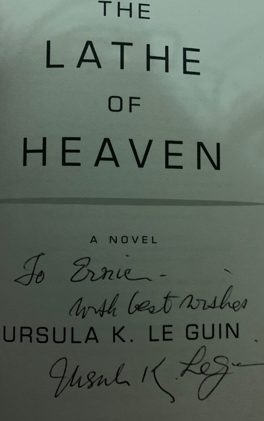 Ursula K. Le Guin THE LATHE OF HEAVEN 1971 Charles Scribner's Early ...
