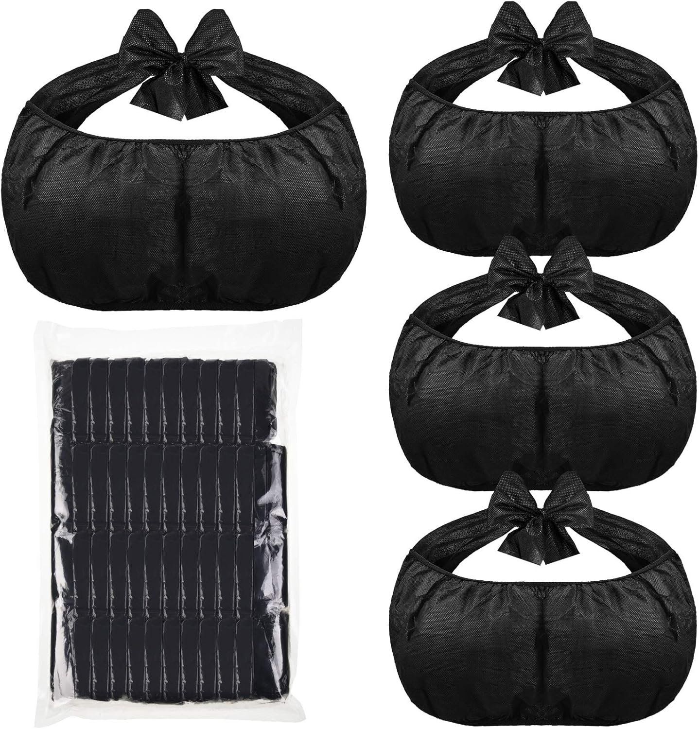 Amazon.com: 50 Pieces Disposable Bras for Spa Black Disposable Towel ...