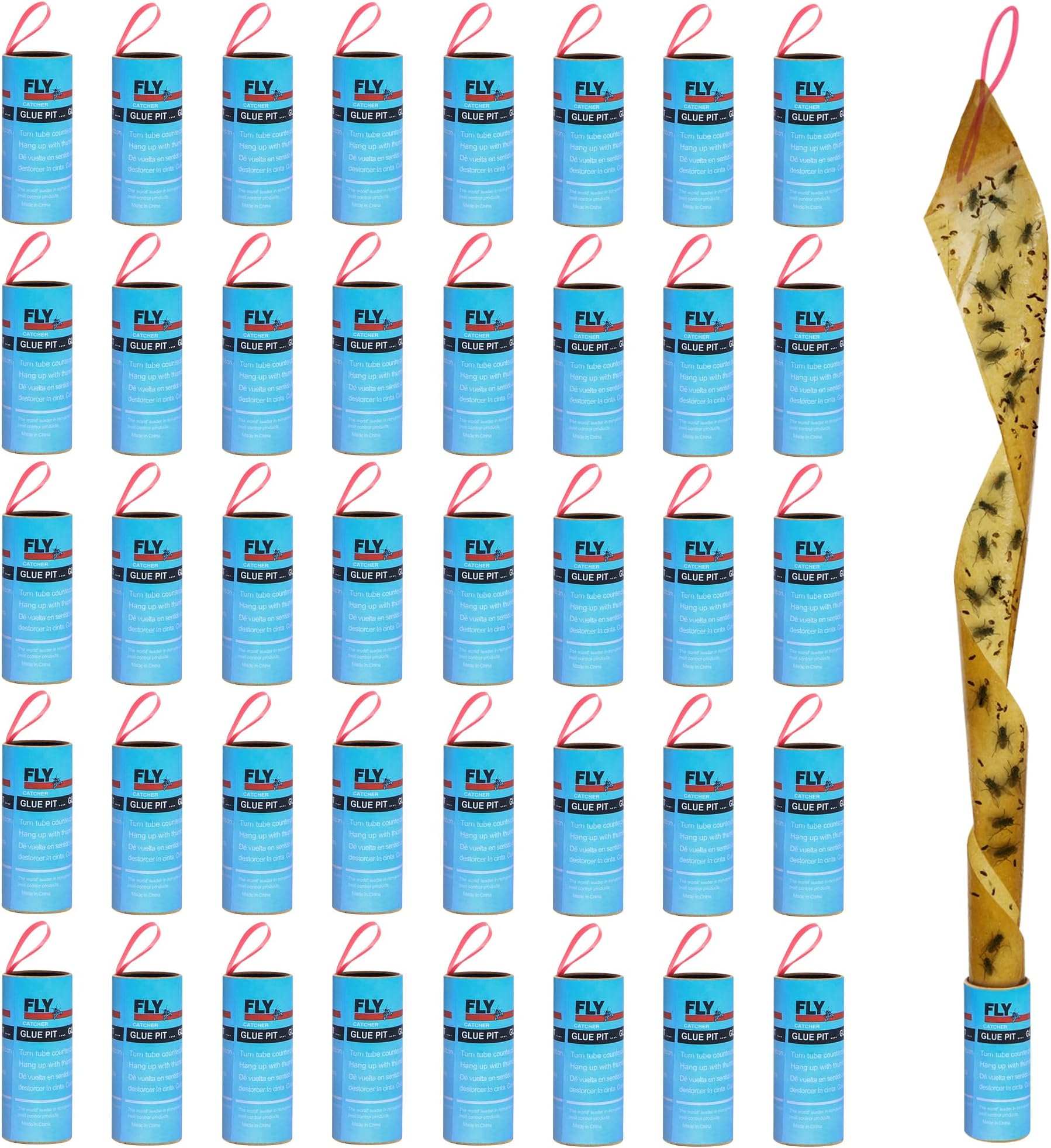 Amazon.com : Fly Strips Fruit Fly Traps for Indoors, Sticky Gnat Trap ...