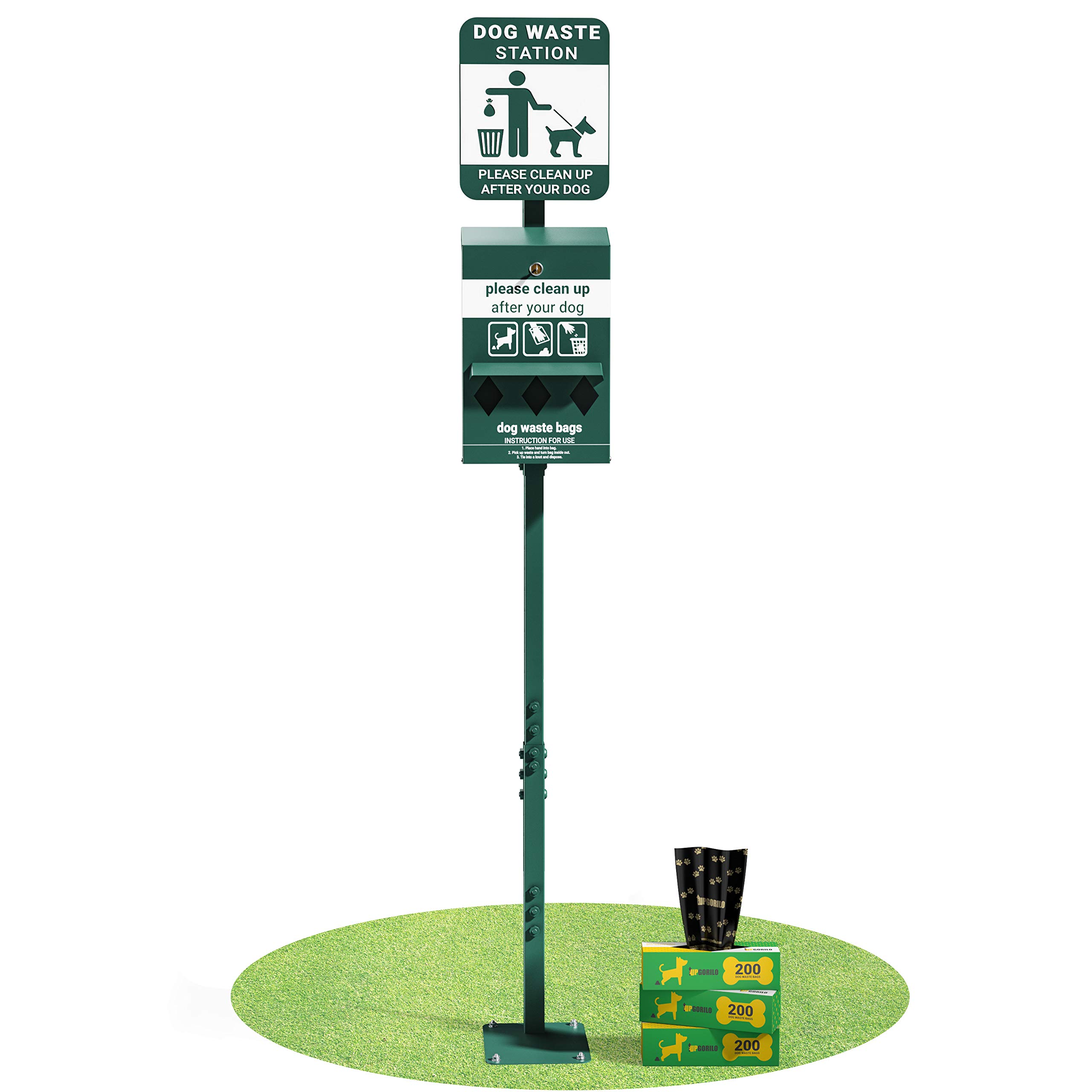 Buy UPGORILO Mini Pet Waste Station Includes 600 Dog Poop Bags buy-upgorilo-mini-pet-waste-station-includes-600-dog-poop-bags