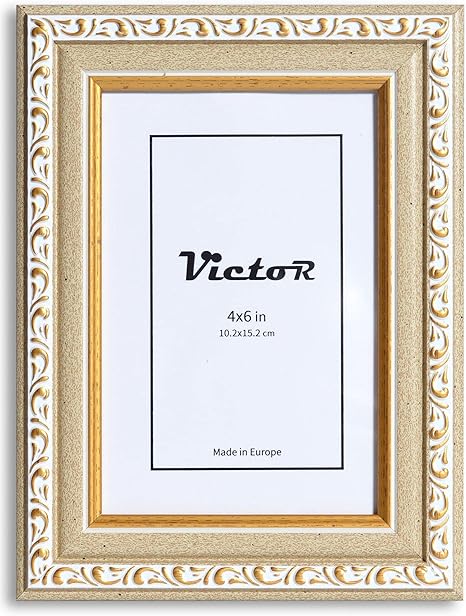 Amazon.com - VictoR picture frame Chagall 4x6 beige gold frame, vintage ...