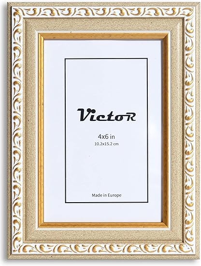 Amazon.com - VictoR picture frame Chagall 4x6 beige gold frame, vintage ...