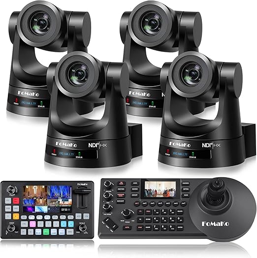Amazon.com: FoMaKo NDI Camera 30X Optical Zoom NDI PTZ Camera HDMI(4pcs ...