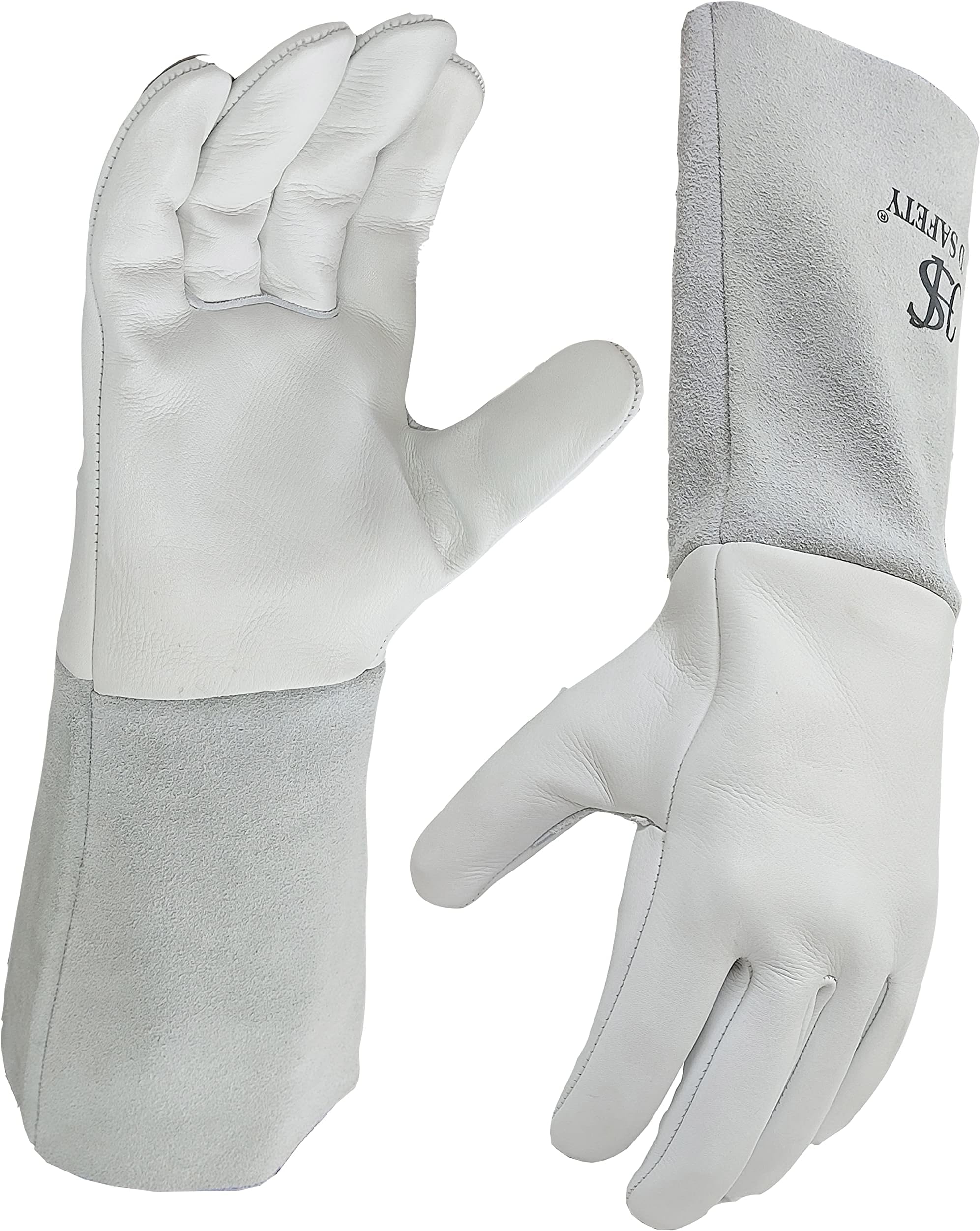 ESAB Leather Heavy Duty Welding Hand Gloves, Multicolour, Pack of 2 ...