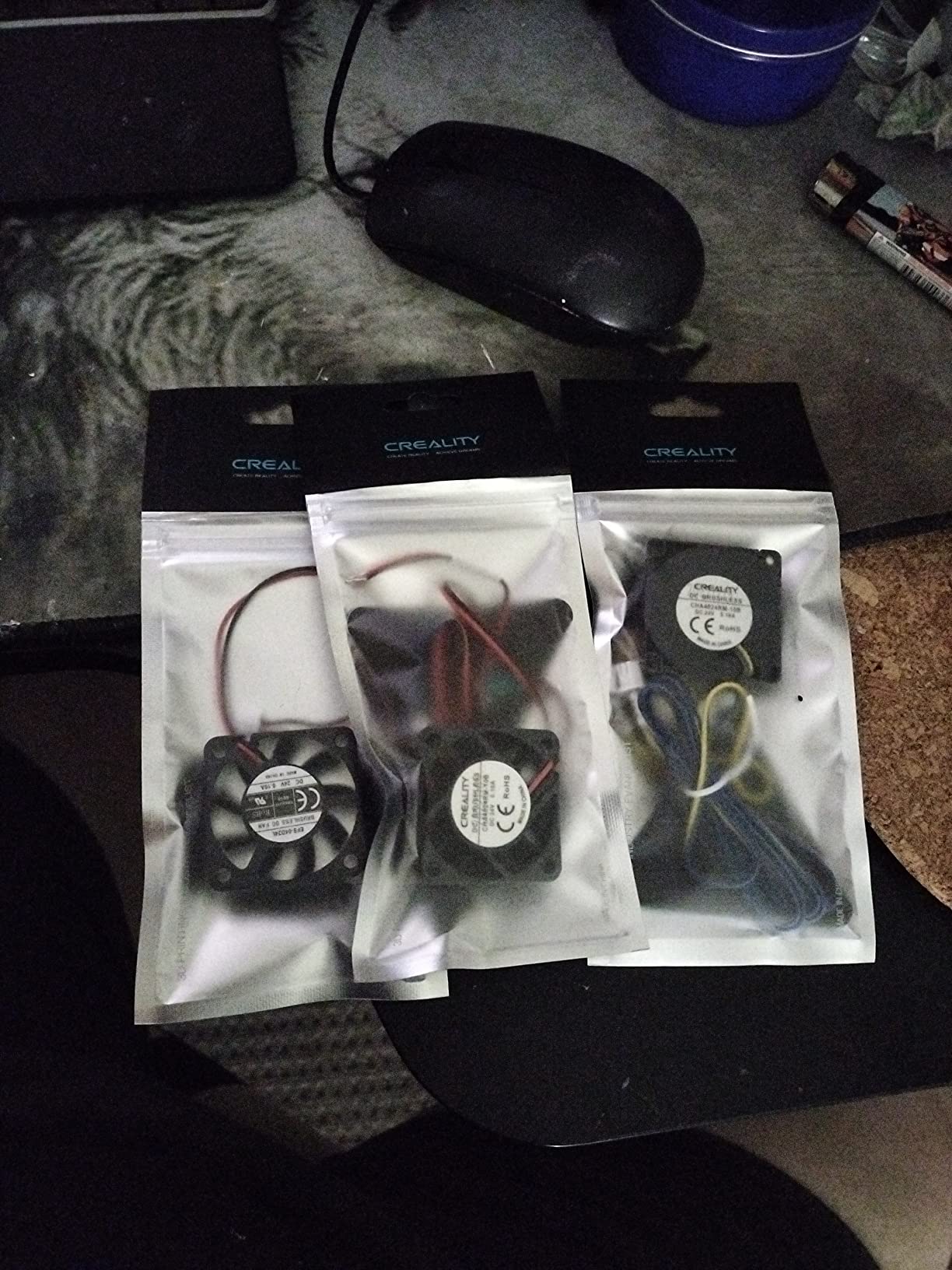 Official Creality Ender 3 Fan Upgrade 4010 Fan 24v Set(3PCS),40x40x10MM ...