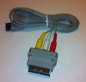 Genuine Official Nintendo Wii RCA cable and scart connector : Amazon.co ...