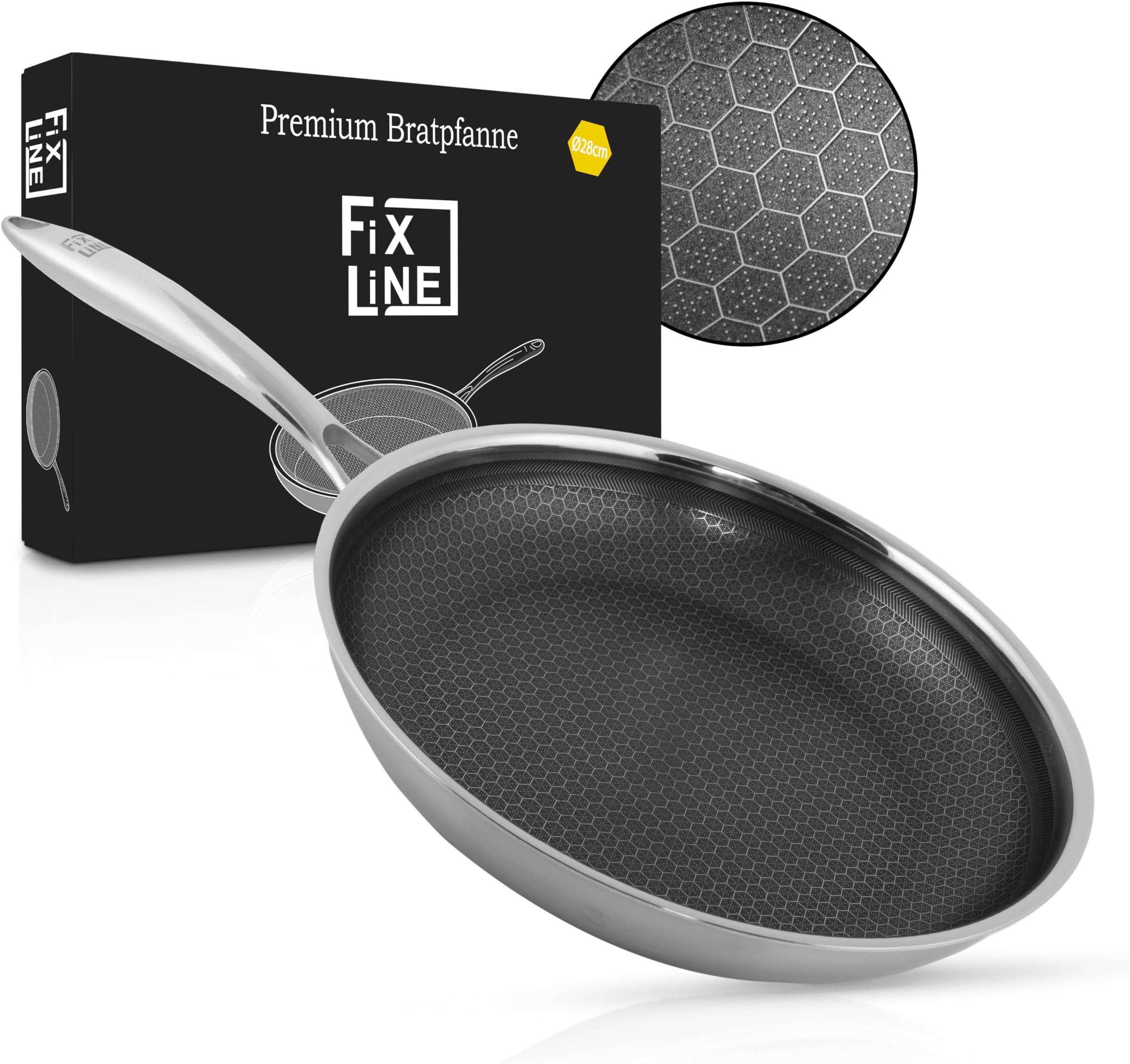 WMF Profi Resist Bratpfanne Induktion 28 cm, Mehrschichtmaterial ...