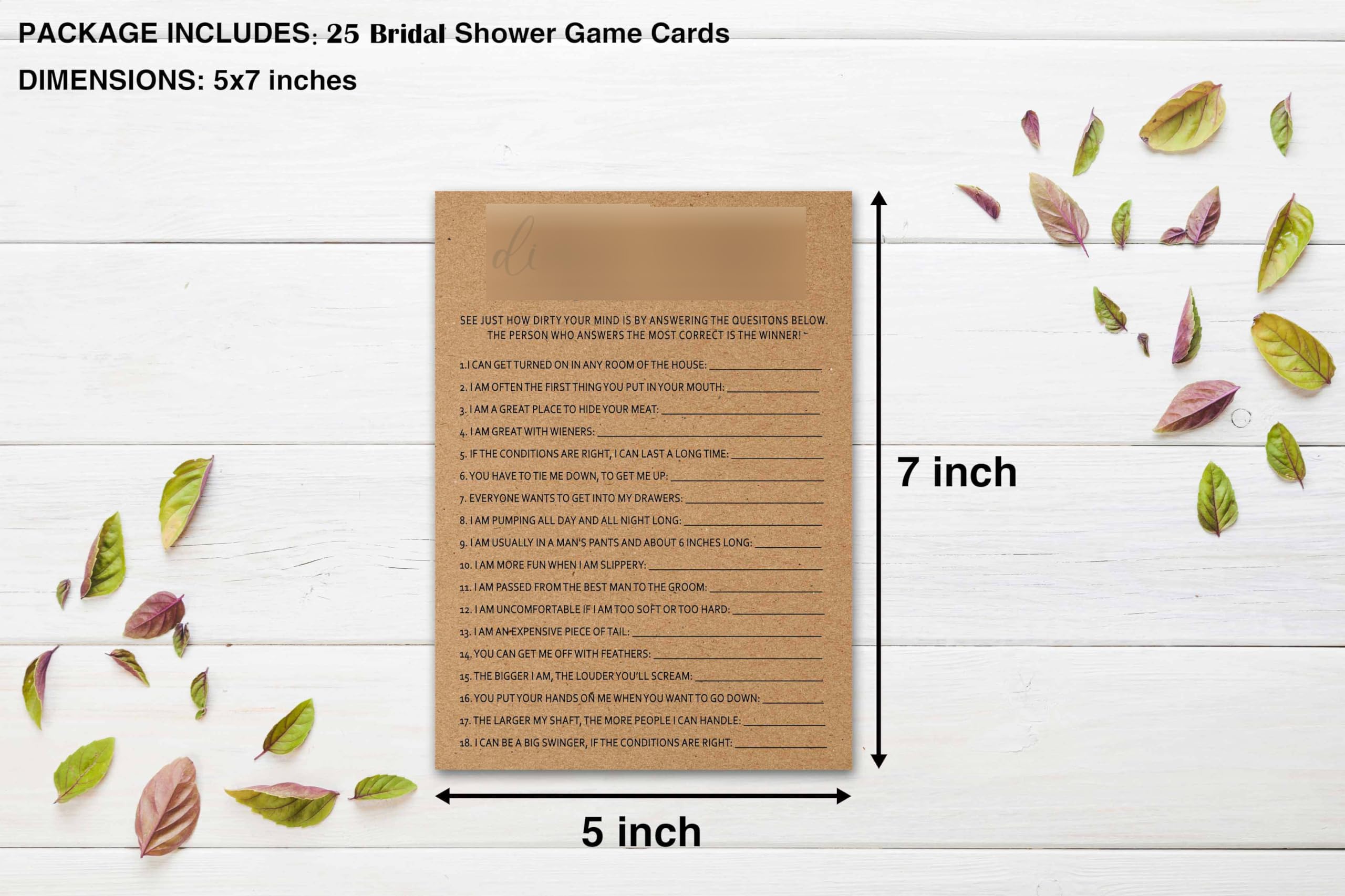 Rustic Kraft Wedding Games,Minimalist Bridal Shower Games, Engagement ...