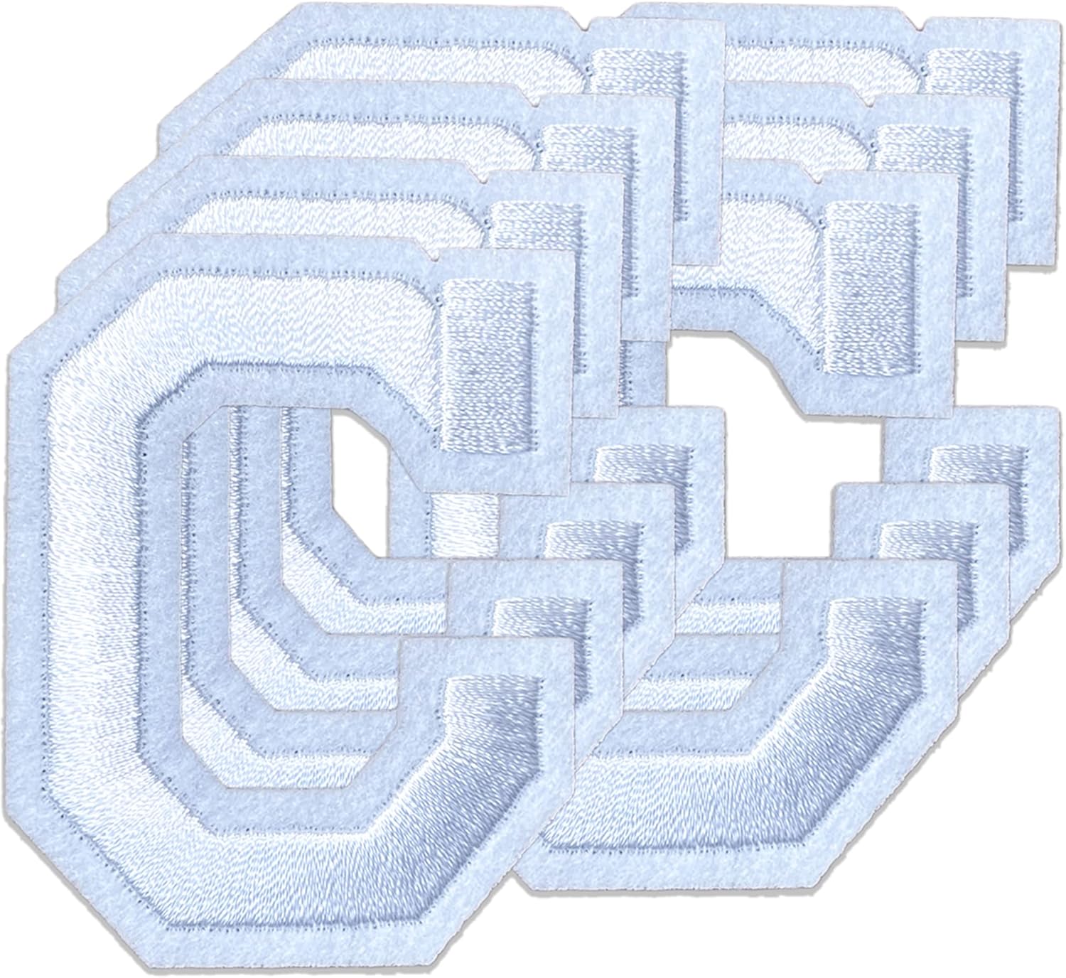 Amazon.com: Oli and Alex Iron On Letters 2.4 inch - 7 pcs of C White ...