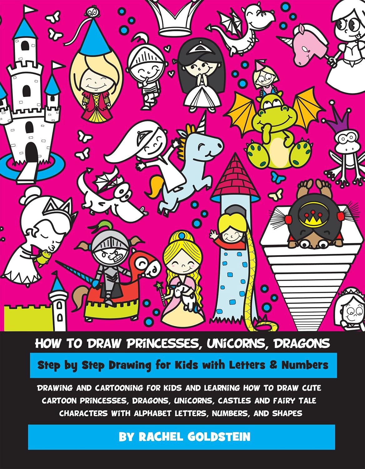 How to Draw Princesses, Unicorns, Dragons Step by Step Drawing for Kids ...