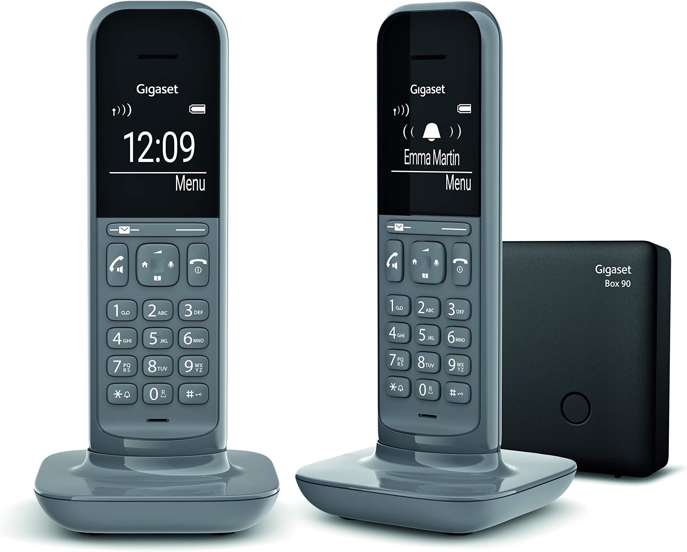 AT&T DL72219 DECT 6.0 Teléfono inalámbrico de 2 auriculares para el ...