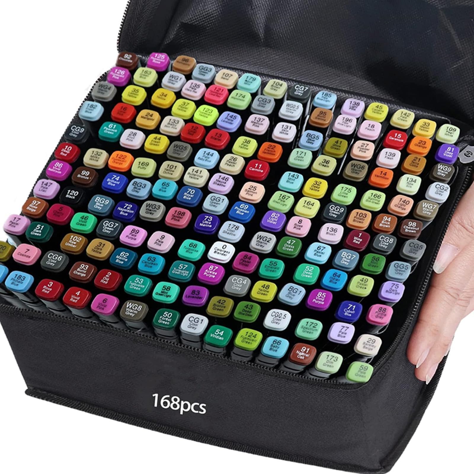 Lot de 168 marqueurs à alcool pour enfants, marqueurs graphiques d ...