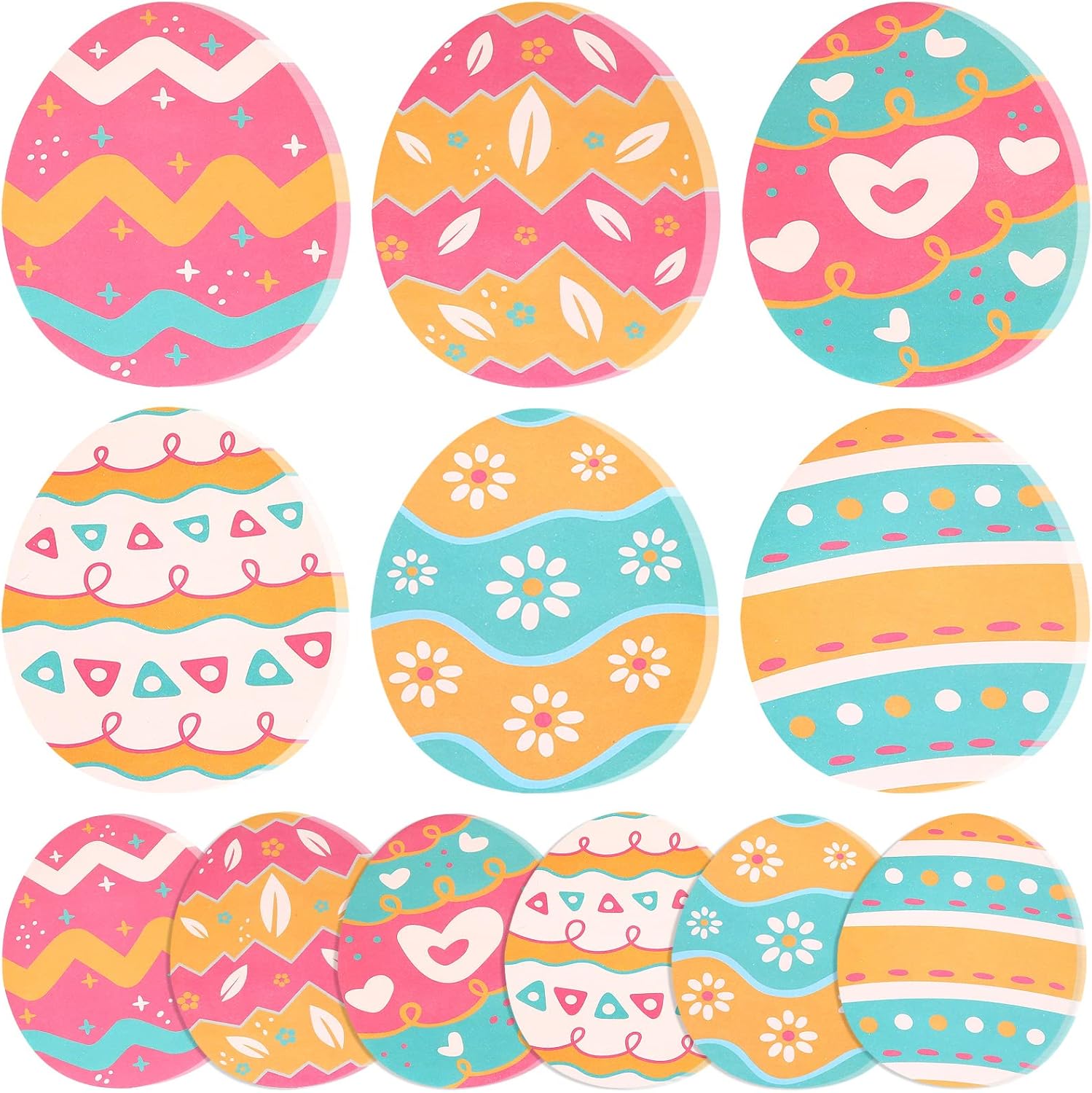 Amazon.com : 1080 Sheets 24 Pads Easter Sticky Notes Post Cute Egg ...