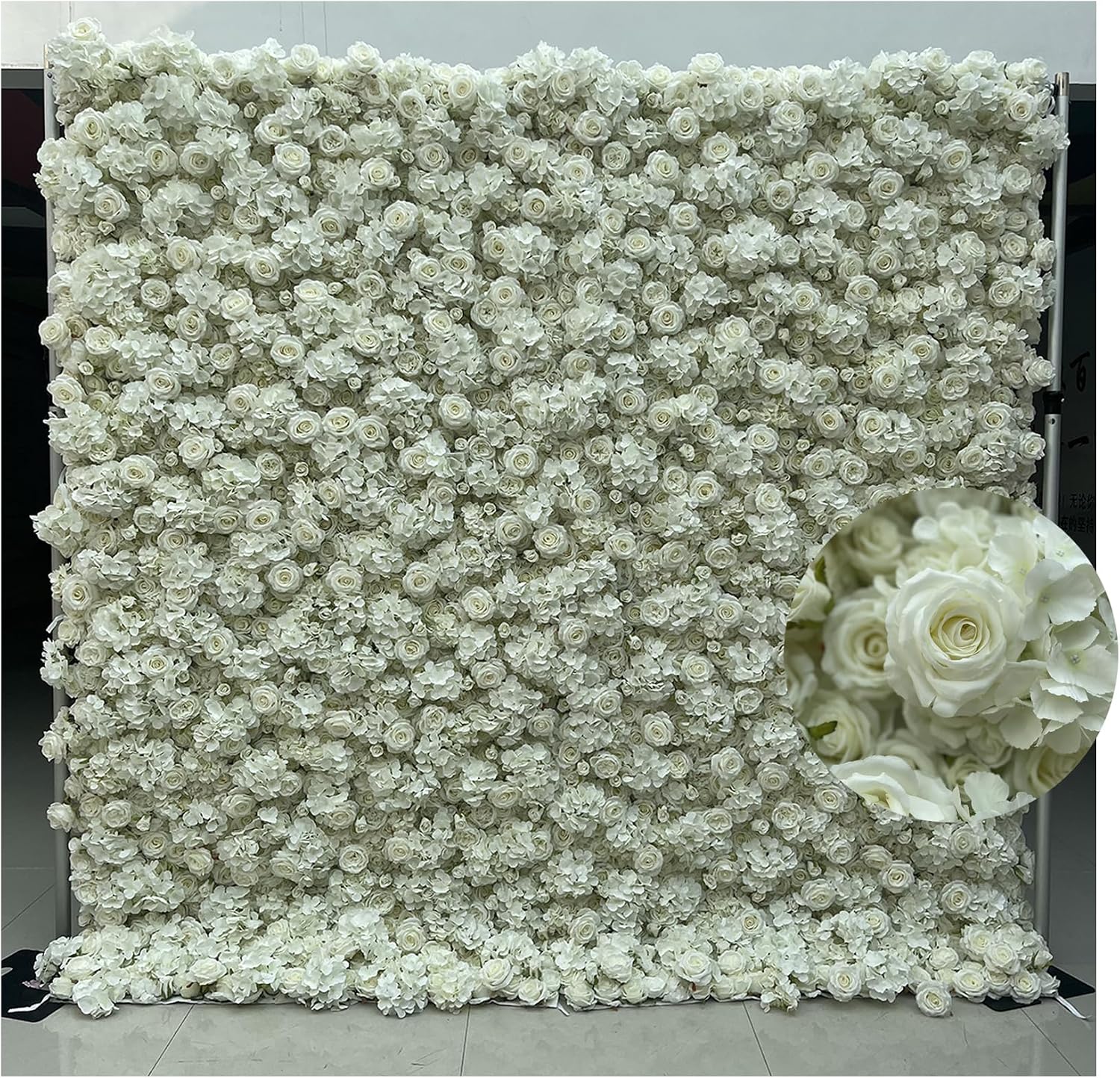 Amazon.com: 8Ft*8Ft 3D Flower Wall Backdrop with Aluminum Tube Stand ...