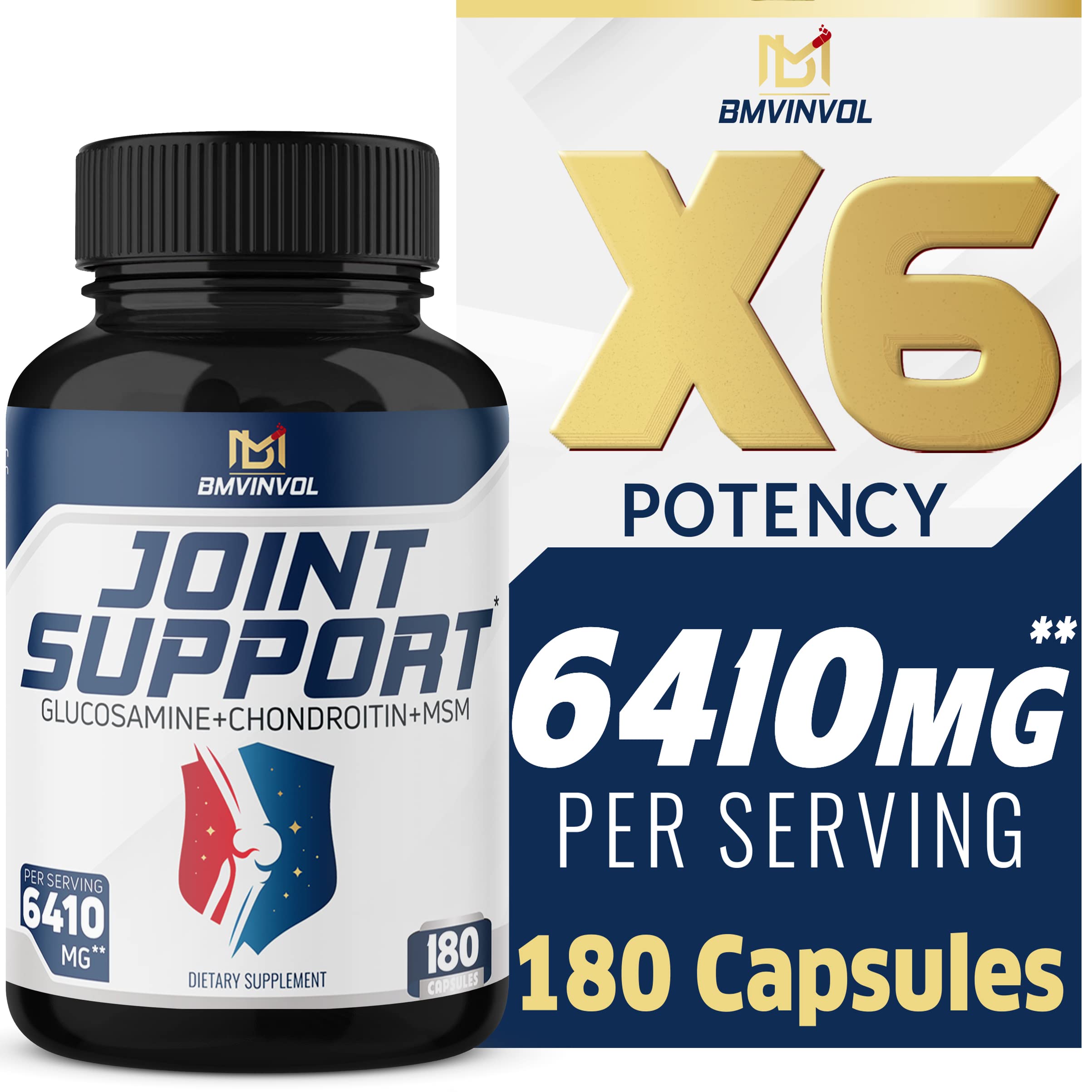 Premium Joint Support Supplement - 180 Capsules - 12 in 1 with ...