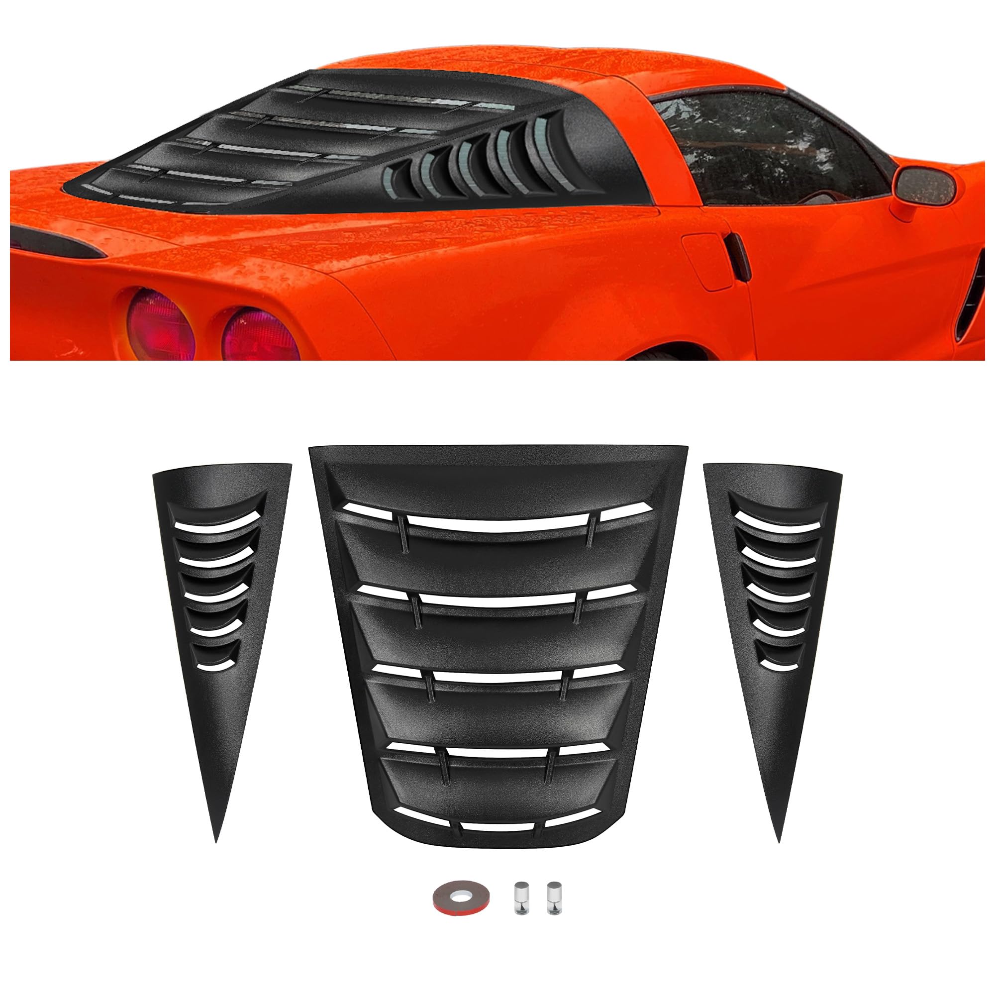 Amazon.com: HECASA Rear and Side Window Louvers Compatible with 2005 ...