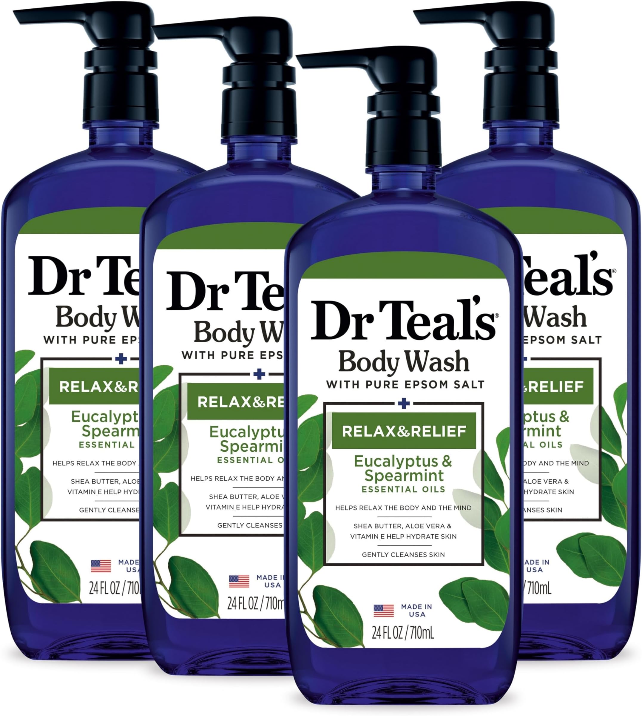 Amazon.com : Dr Teal's Body Wash with Pure Epsom Salt, Relax & Relief ...