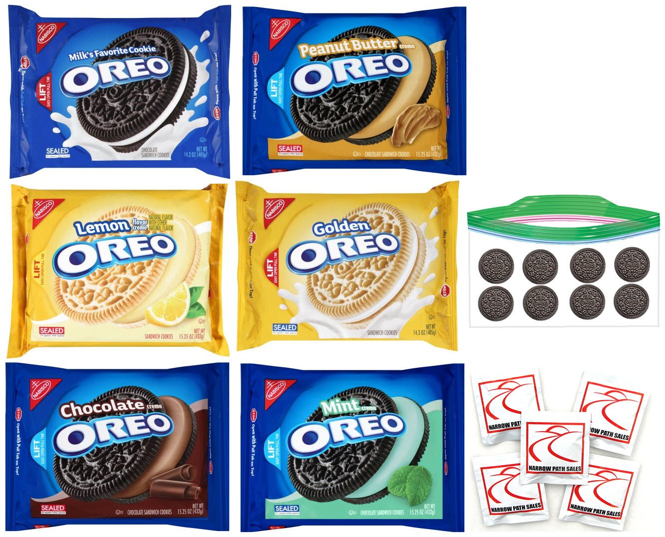 Amazon.com: Nabisco OREO Cookie Variety Pack of 6 Different Flavors ...